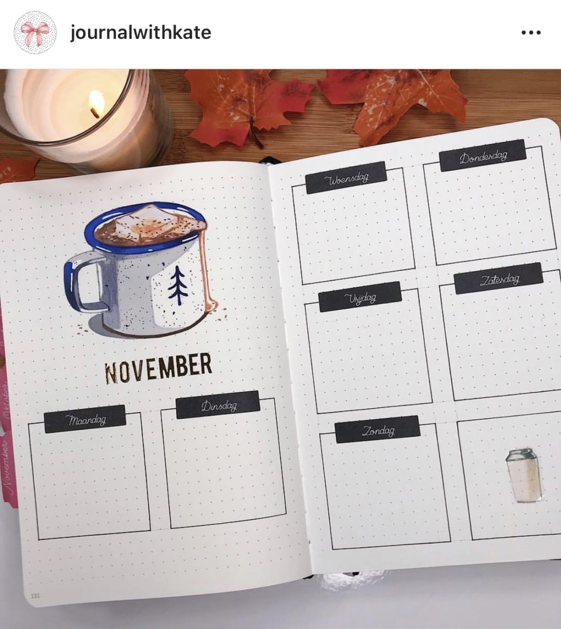 November Bullet Journal Inspiration - Rae's Daily Page
