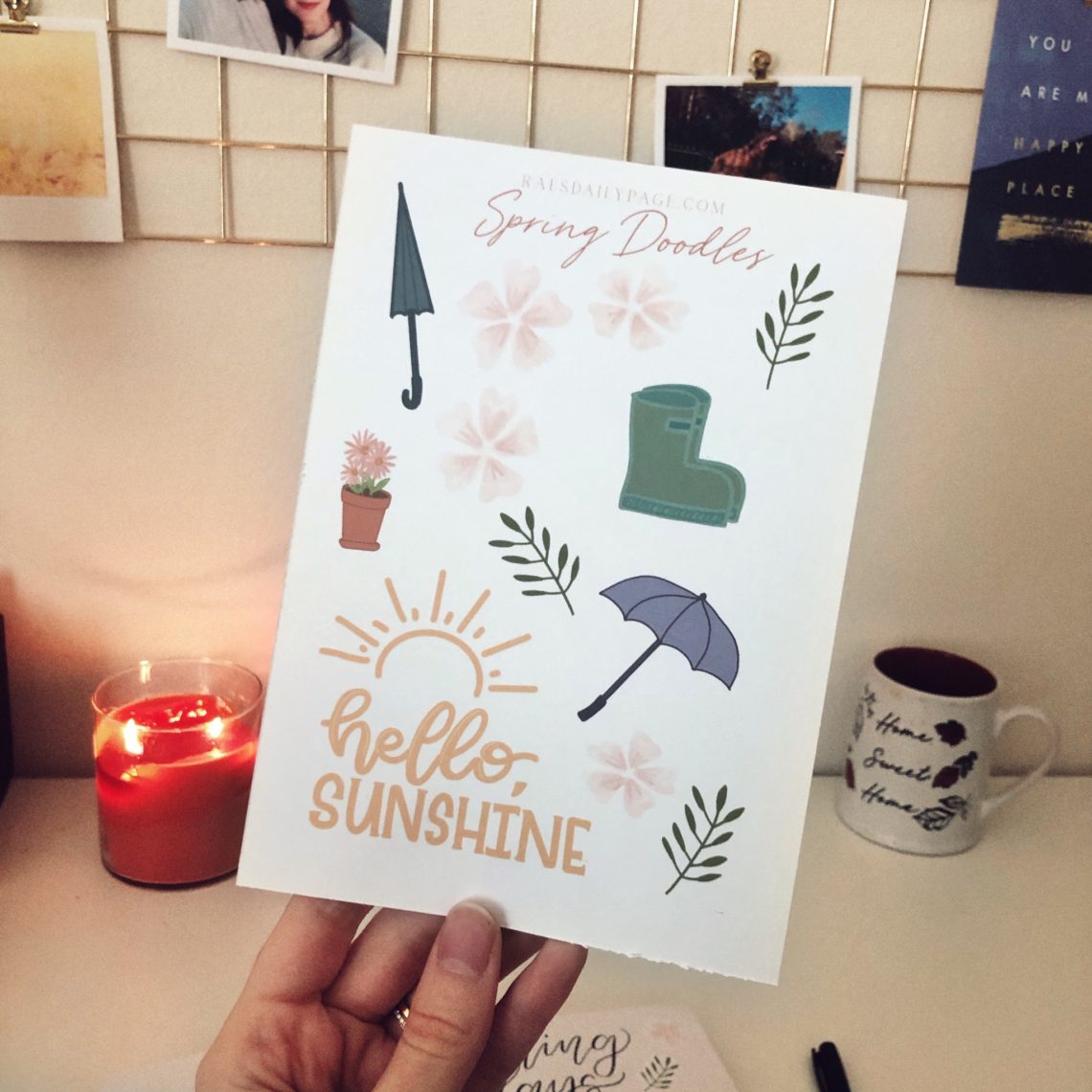 Spring Doodles + Free Printable - Rae's Daily Page