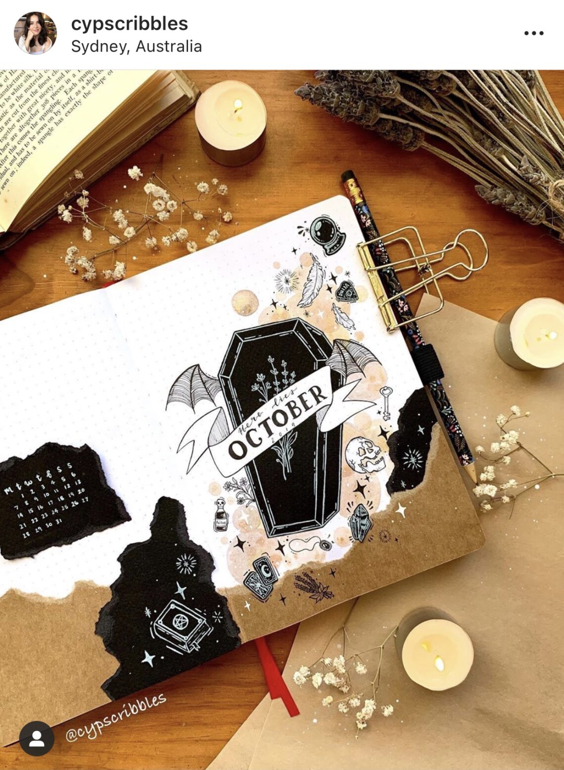 October Bullet Journal Inspiration - Rae's Daily Page