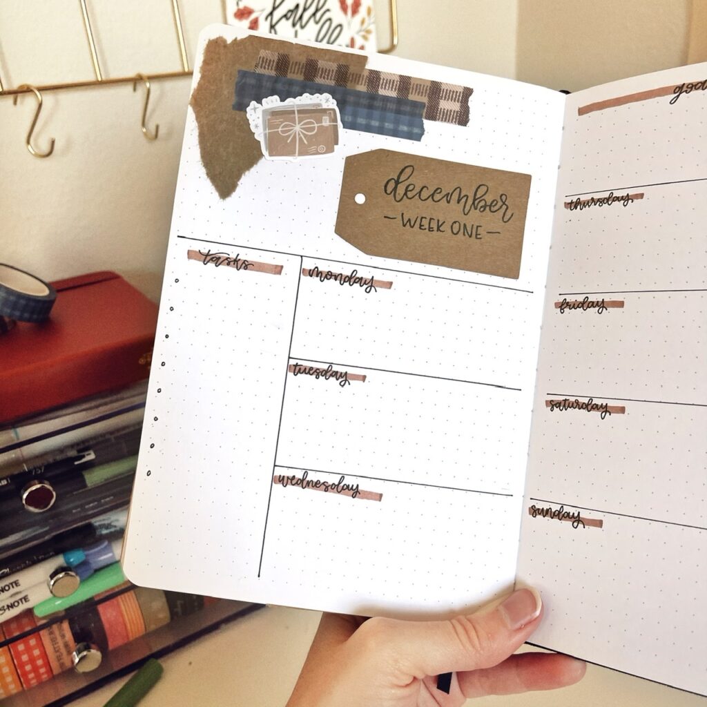 December Bullet Journal | Christmas Theme - Rae's Daily Page
